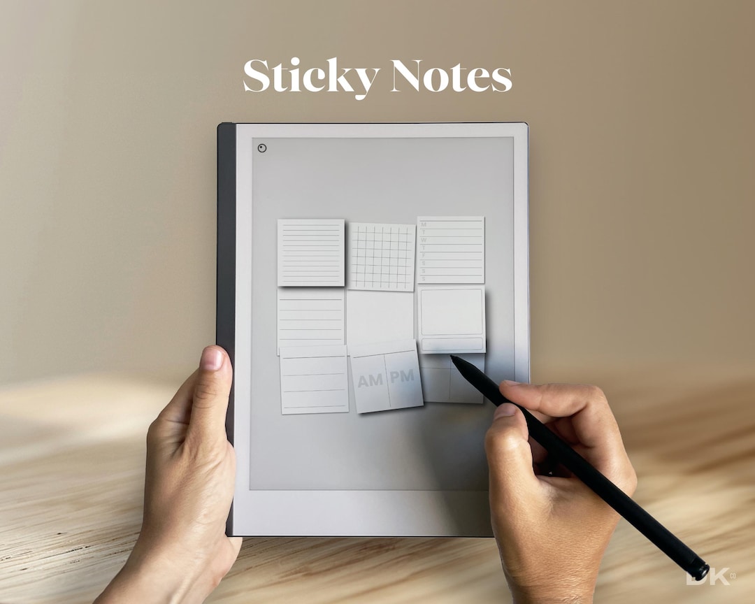 Sticky Notes for Remarkable 2 Template Post It Sticker Note Eink List ...