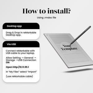 Shapes and Diagrams for Remarkable Paper Pro Template Stickers for ...
