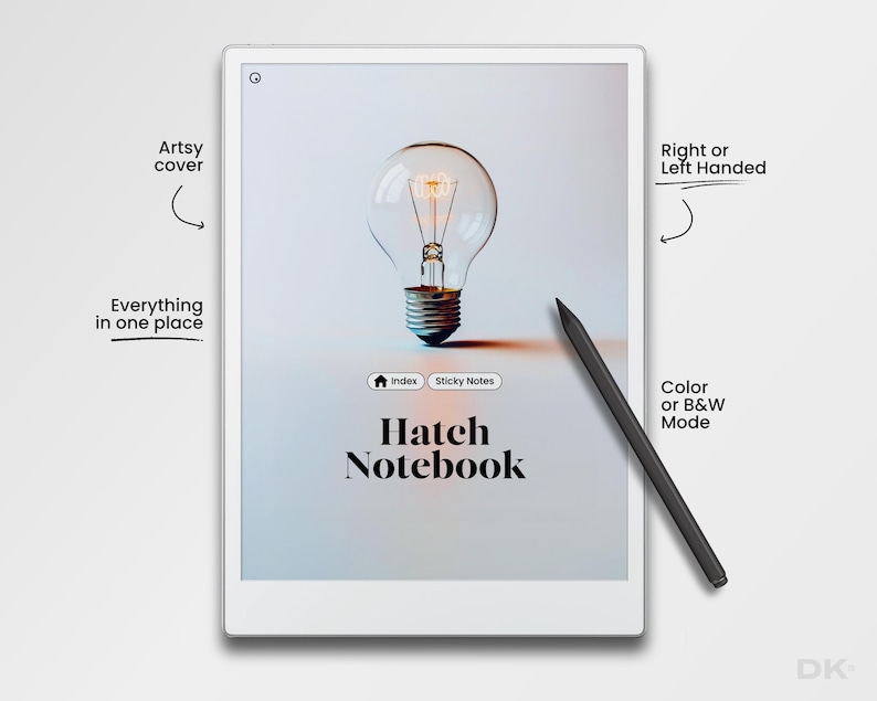 Idea Brainstorm Notebook for Remarkable Paper Pro Template Idea Planner ...