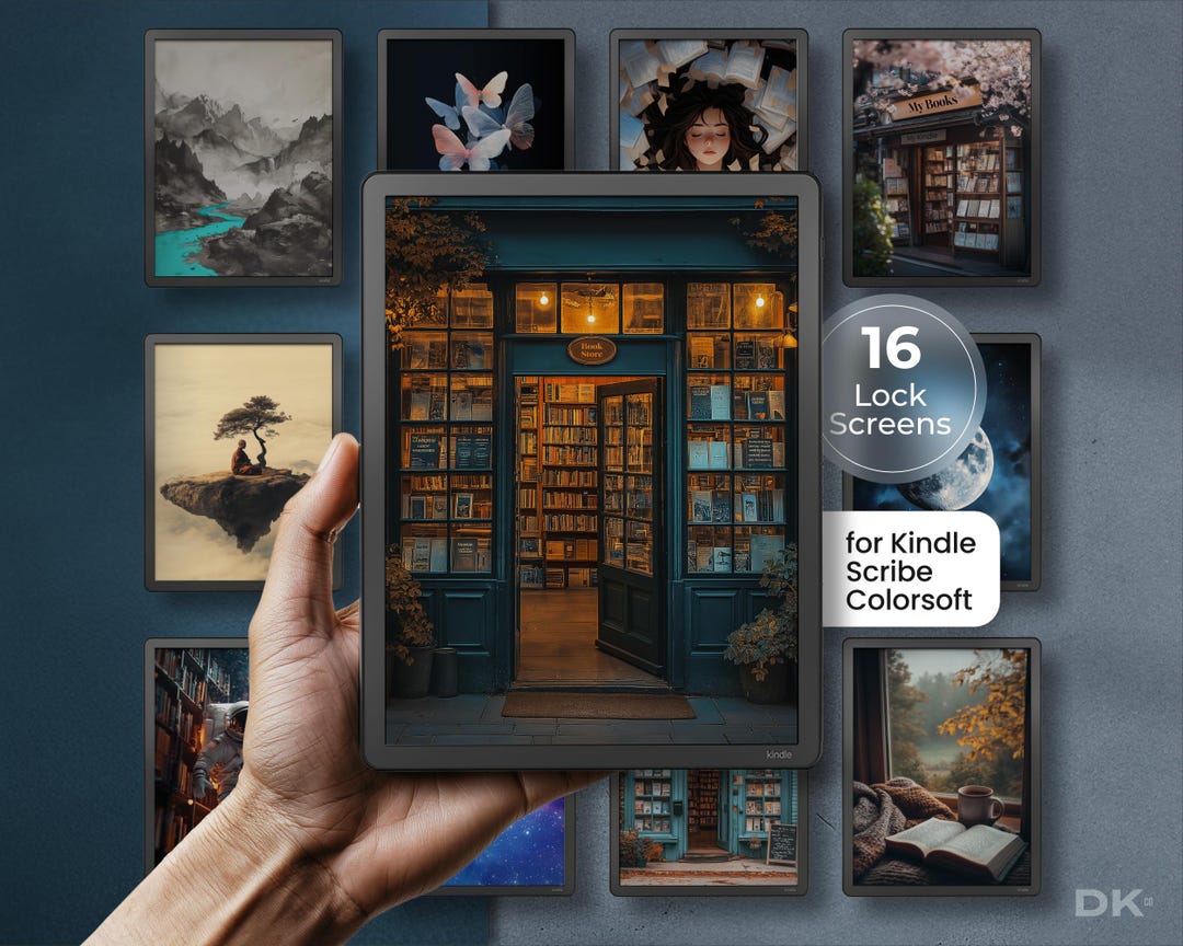 Lockscreen Bundle for Kindle Scribe Colorsoft Screensaver Book ...