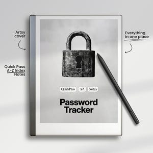 Password Tracker for Remarkable 2 Template Password Book for Remarkable ...
