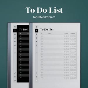 To Do List for Remarkable 2 Template Simple Planner Fits Remarkable ...