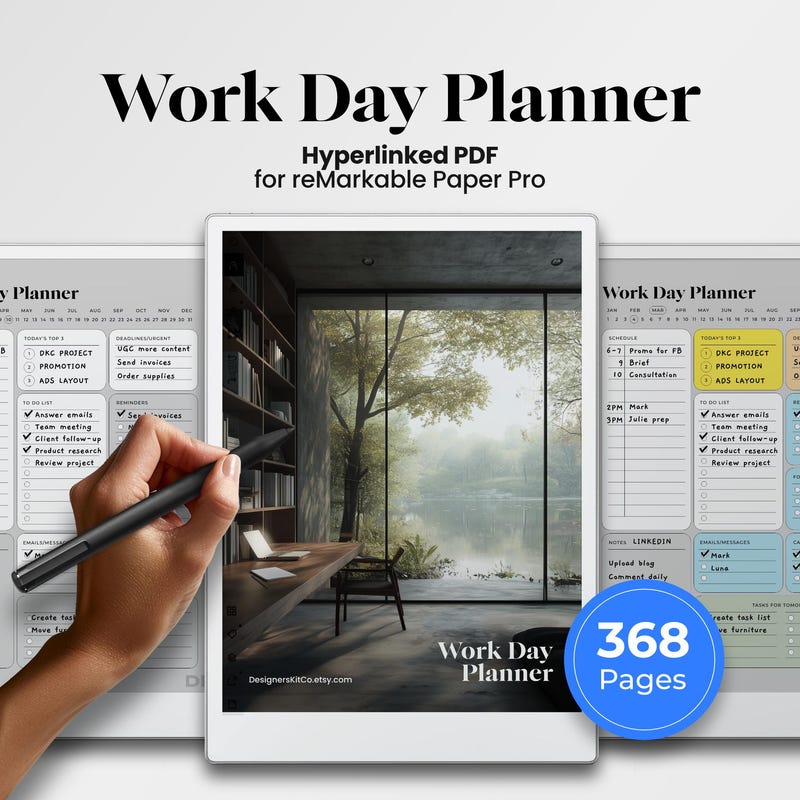 Weekly Work Planner - Etsy