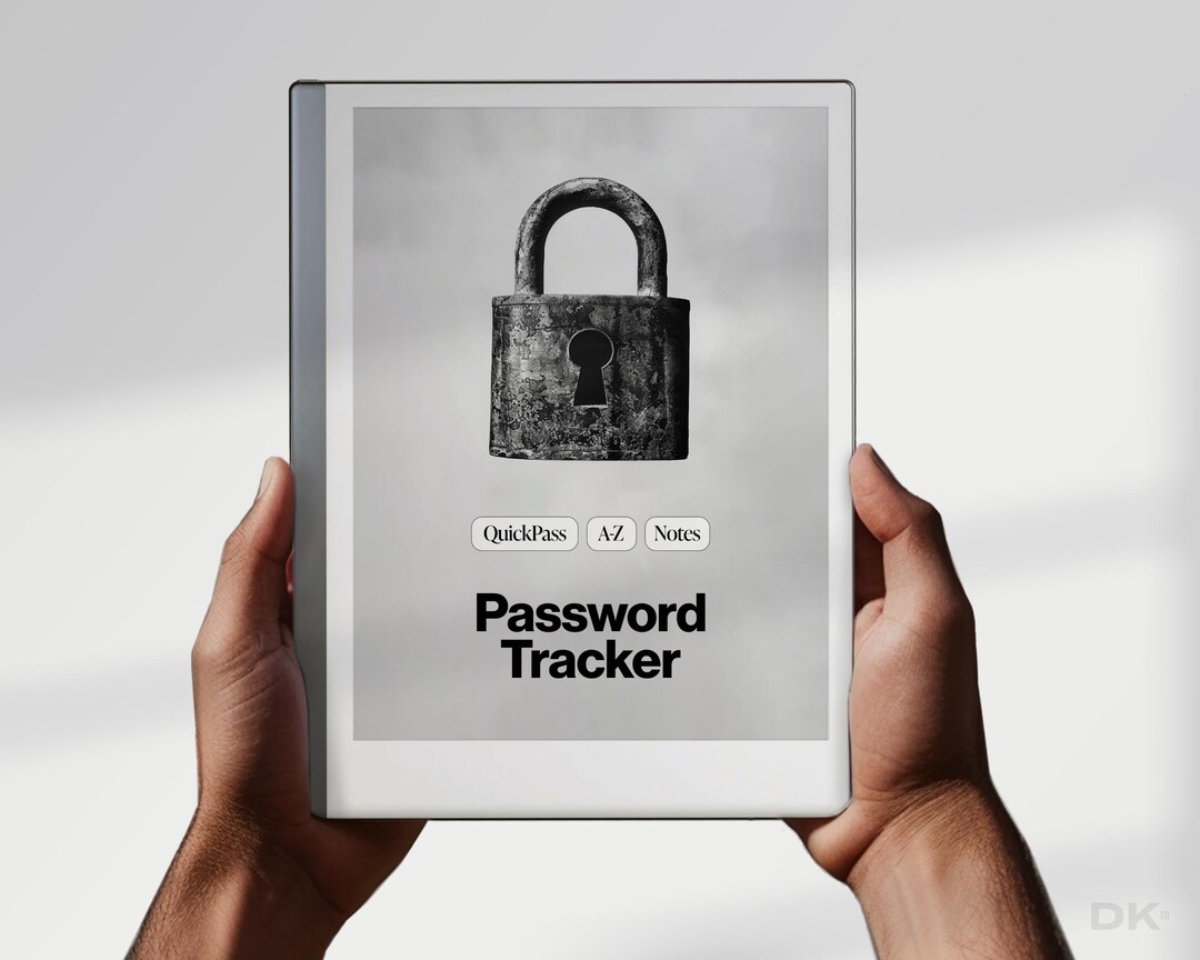 Password Tracker for Remarkable 2 Template Password Book for Remarkable ...
