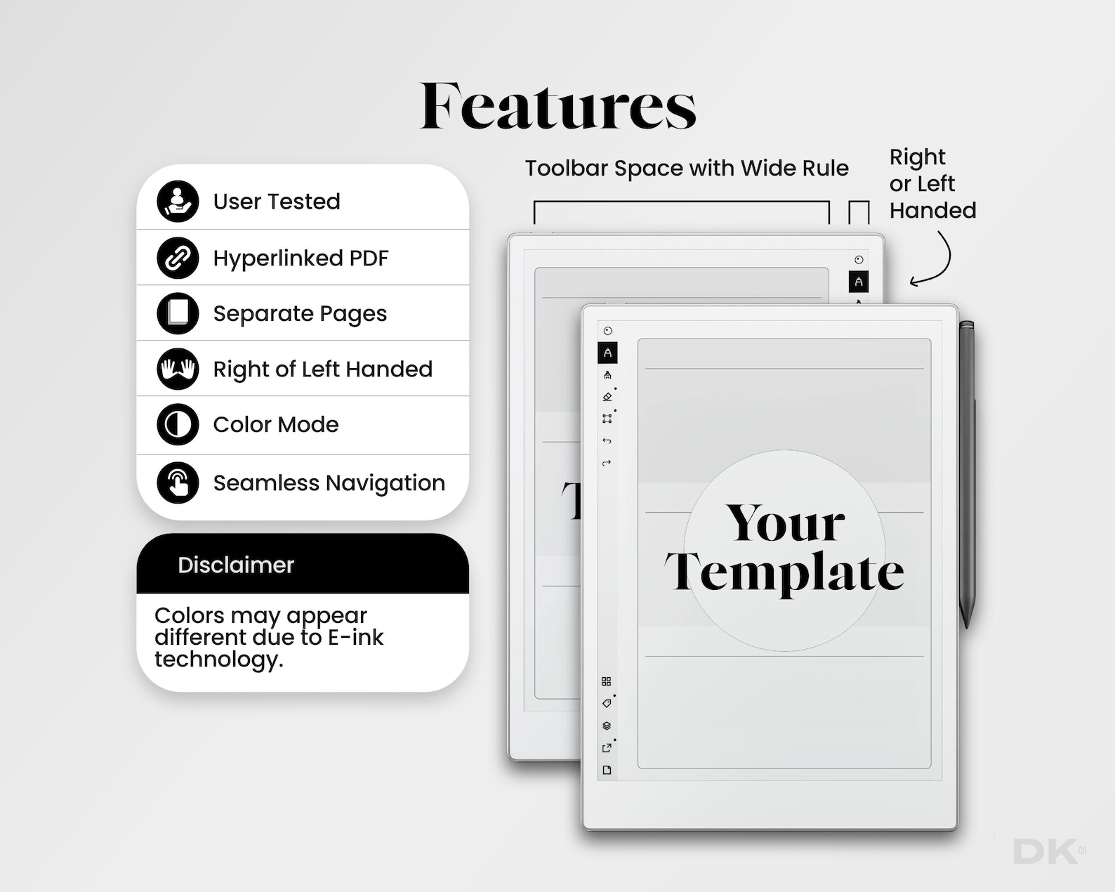 Interview Note Template for Remarkable Digital Planner Hiring Manager ...