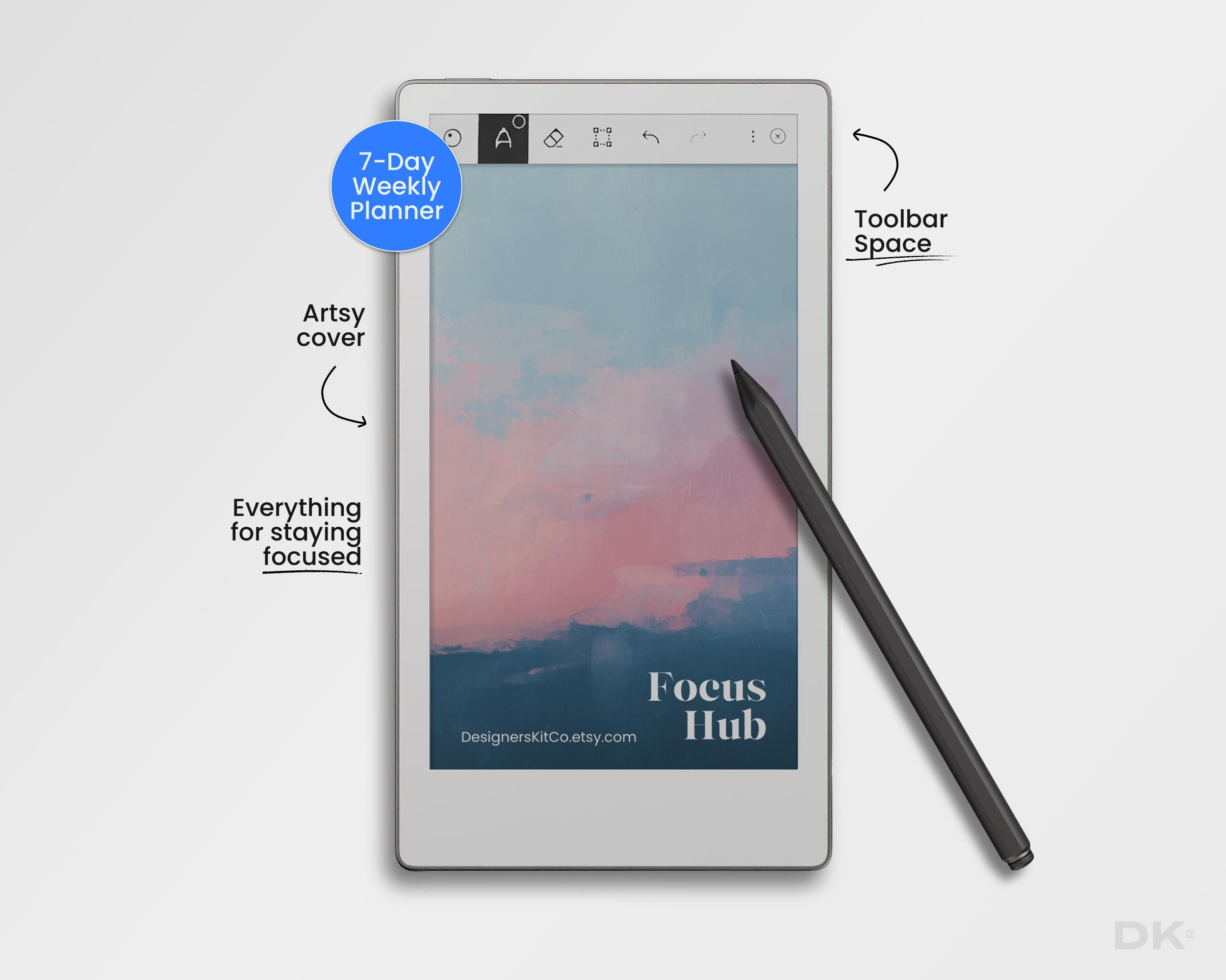 Focus Hub for Remarkable Move Template Goal Setting Planner Fits ...
