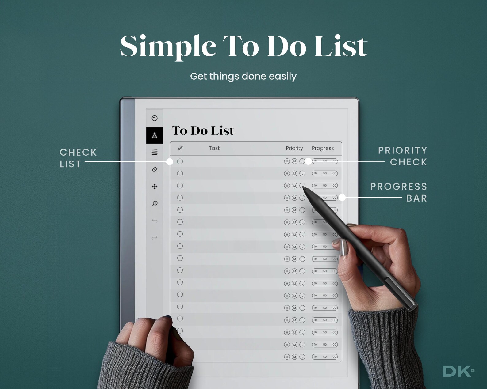 To Do List for Remarkable 2 Template Simple Planner Fits Remarkable ...