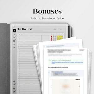 Productivity Widgets for Remarkable Paper Pro Template Stickers for ...