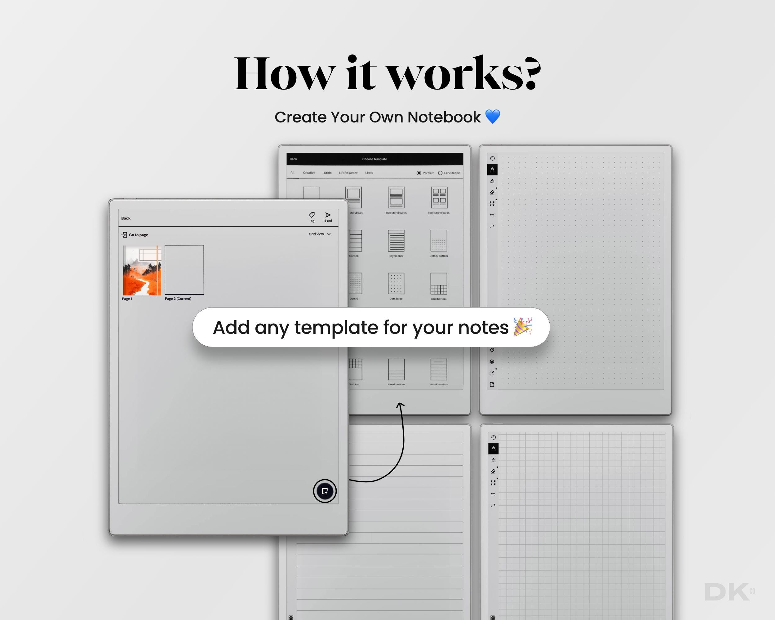 Notebook Covers for Remarkable Paper Pro Template PDF Notebook Cover ...