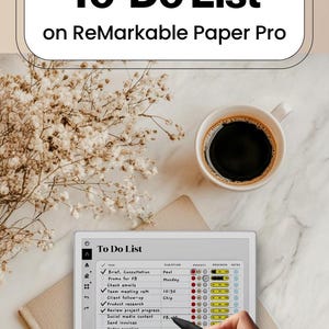 To Do List Template for Remarkable Pro to Do List and Notes for ...
