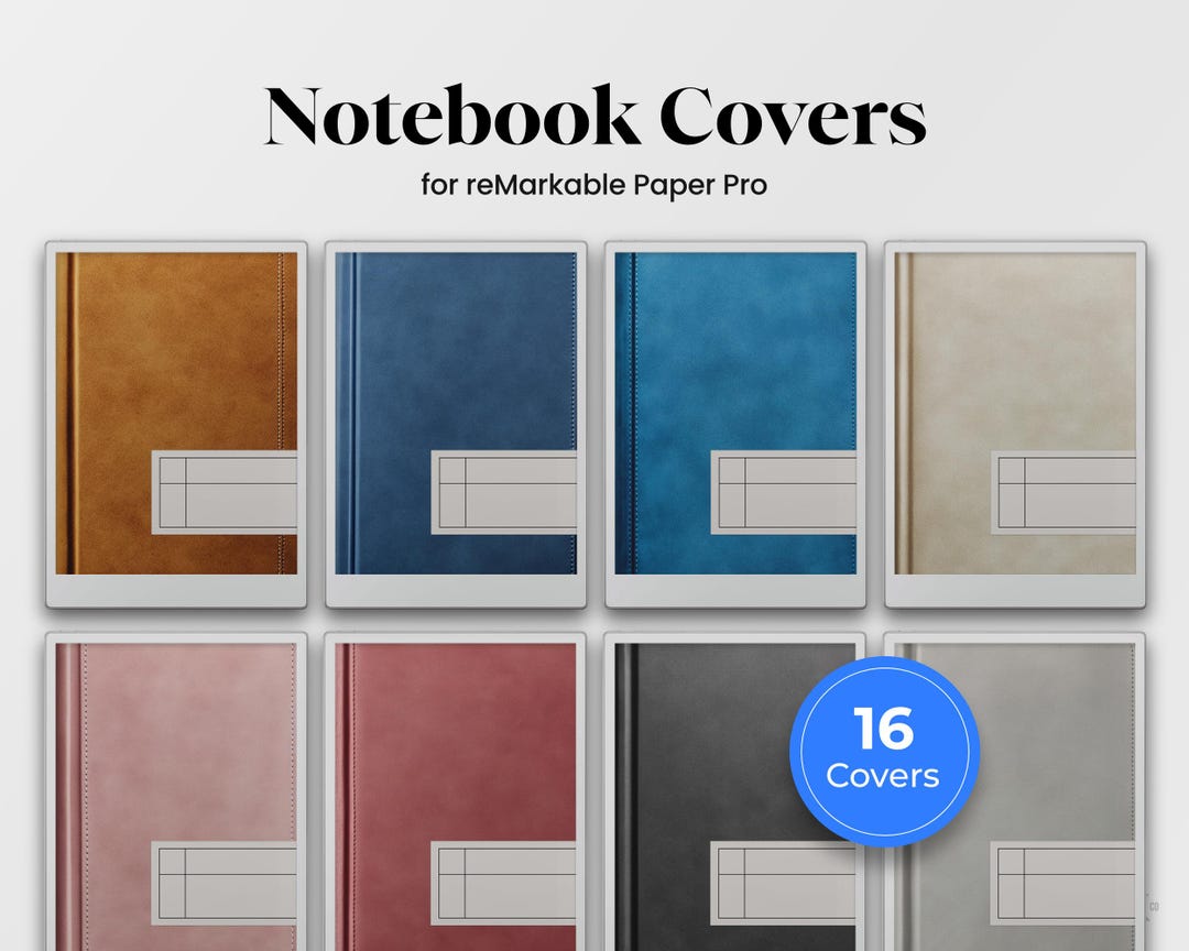 Notebook Covers for Remarkable Paper Pro Template PDF Notebook Cover ...