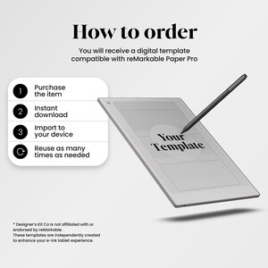 Productivity Bundle for Remarkable Paper Pro Template Set of Planner ...