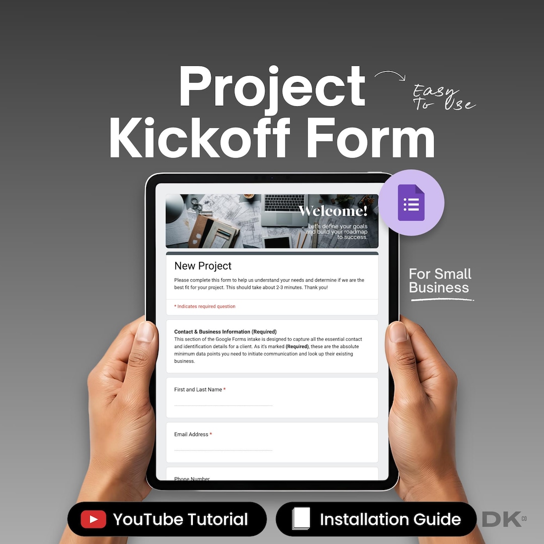 Project Management 2026 Intake Form for Google Forms Client ...
