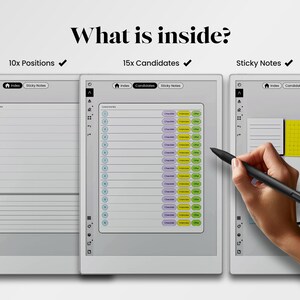 Interview Note Template for Remarkable Digital Planner Hiring Manager ...