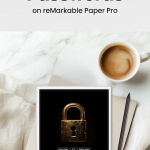 Password Tracker for Remarkable Paper Pro Template Password Notebook ...