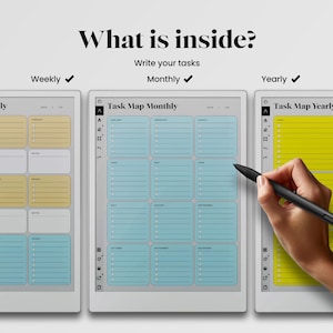 Task Map for Remarkable Paper Pro Template to Do List Simple Planner ...