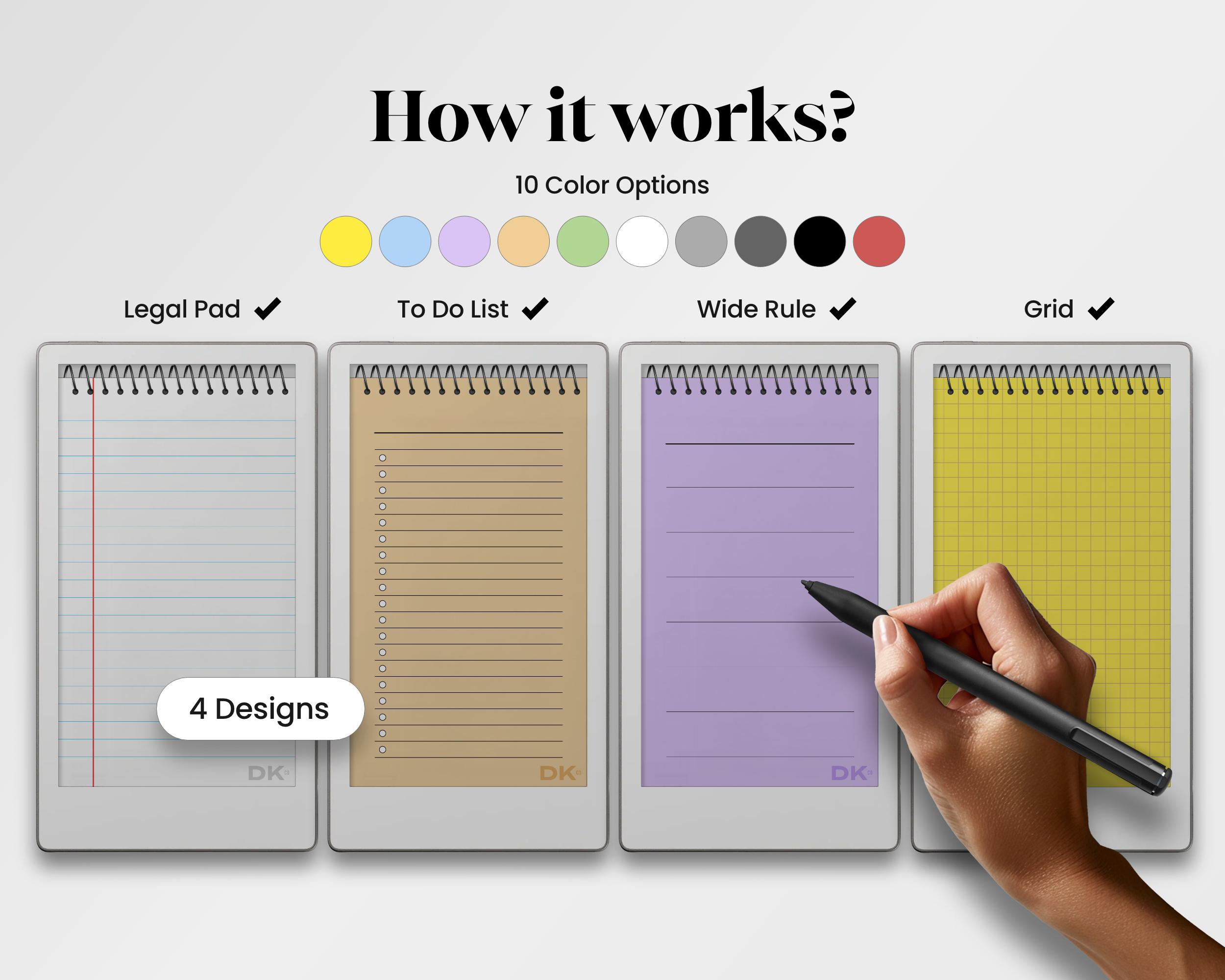 Notebooks for Remarkable Move Notepad Bundle for Remarkable Paper Pro ...