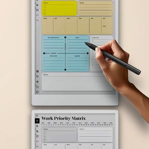 Work Day Planner for Remarkable Paper Pro Template Work Day Schedule ...