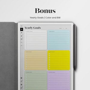 Meeting Notes for Remarkable Paper Pro Template Meeting Minutes Planner ...