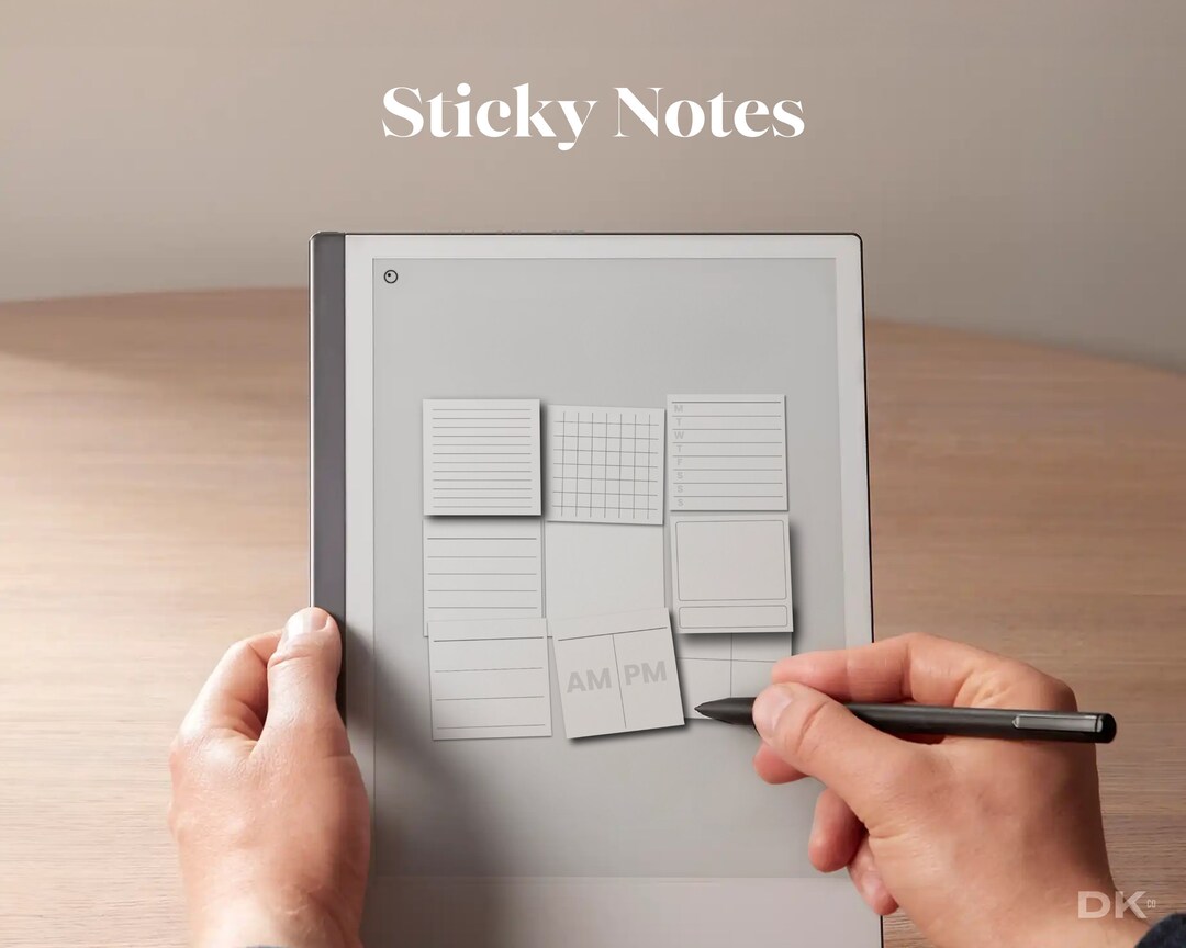 Sticky Notes for Remarkable 2 Template Post It Sticker Note Eink List ...