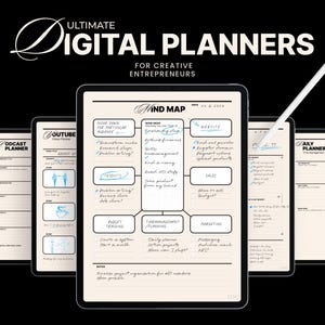 Digital Planner Bundle for Entrepreneur Planner Business Printable Kit ...