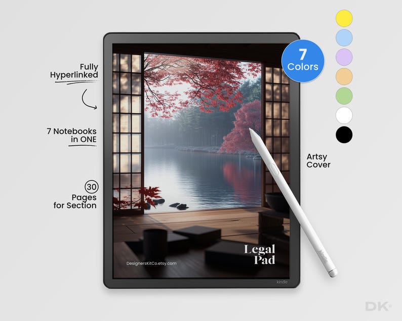 Legal Pad for Kindle Scribe Colorsoft Digital Notes Template ...