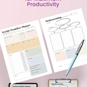 Editable Work Planner Printable Work Day Schedule Template Daily ...