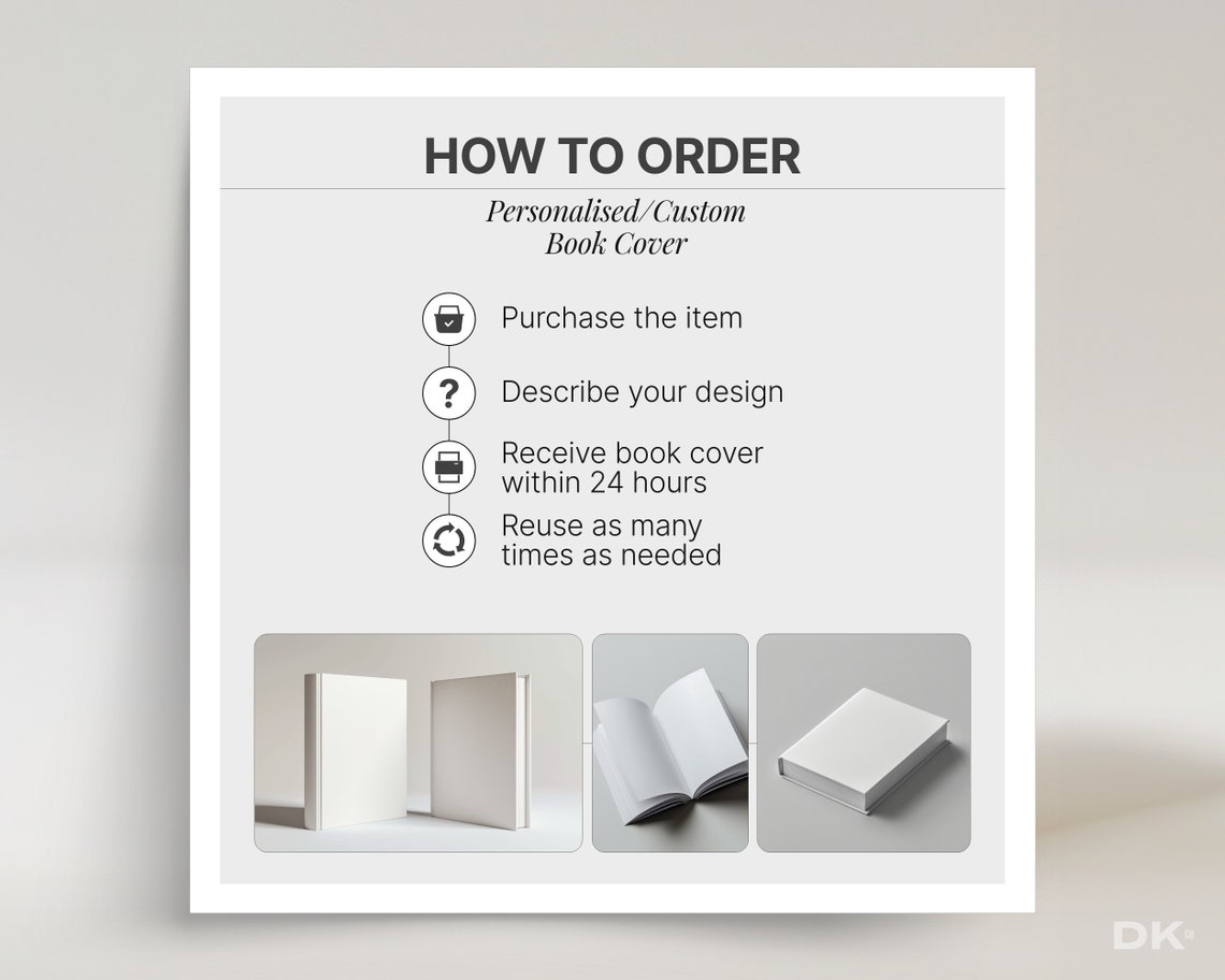 Custom Book Cover Design Professional Ebook Personalized Book Cover ...