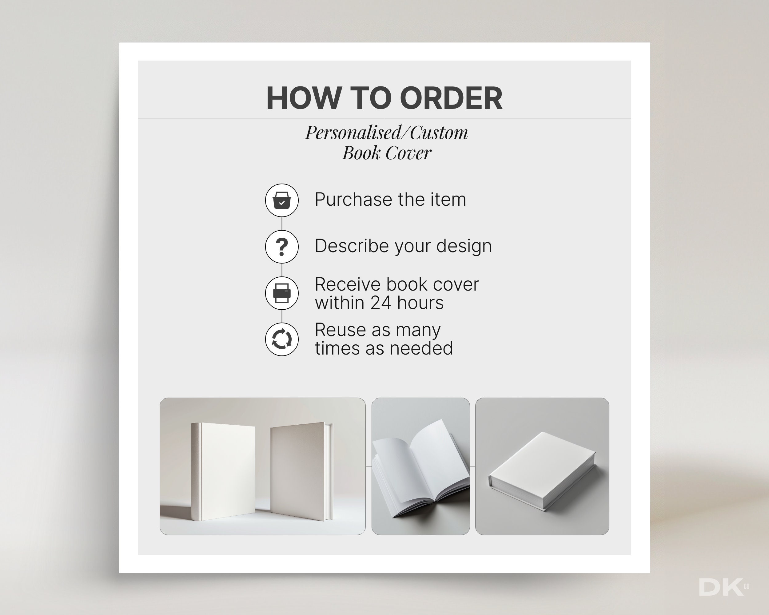 Custom Book Cover Design Professional Ebook Personalized Book Cover ...