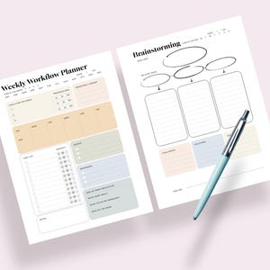 Editable Work Planner Printable Work Day Schedule Template Daily ...