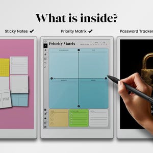 Productivity Bundle for Remarkable Paper Pro Template Set of Planner ...