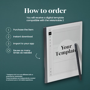 Goal Planner for Remarkable 2 Template Dark Mode Goal Setting Task List ...