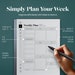 Remarkable Weekly Planner Digital Template Weekly Calendar to Do List ...