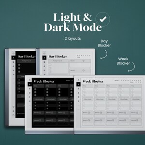 Timeblocking for Remarkable 2 Planner Timeblock Hourly Schedule Time ...