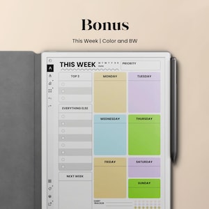 Sticky Notes for Remarkable Pro Template Sticker Note Eink List ...