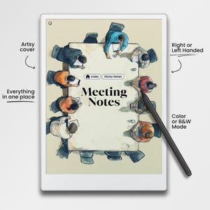 Meeting Notes for Remarkable Paper Pro Template Meeting Minutes Planner ...