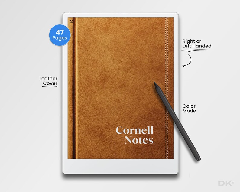 Cornell Notes for Remarkable Paper Pro Template PDF Study Planner ...