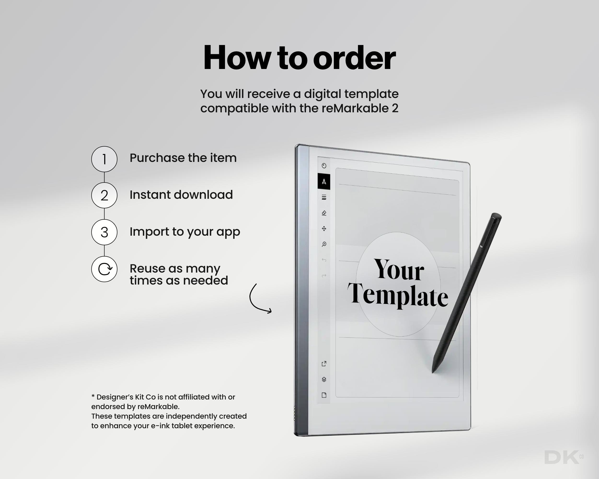 Password Tracker for Remarkable 2 Template Password Book for Remarkable ...