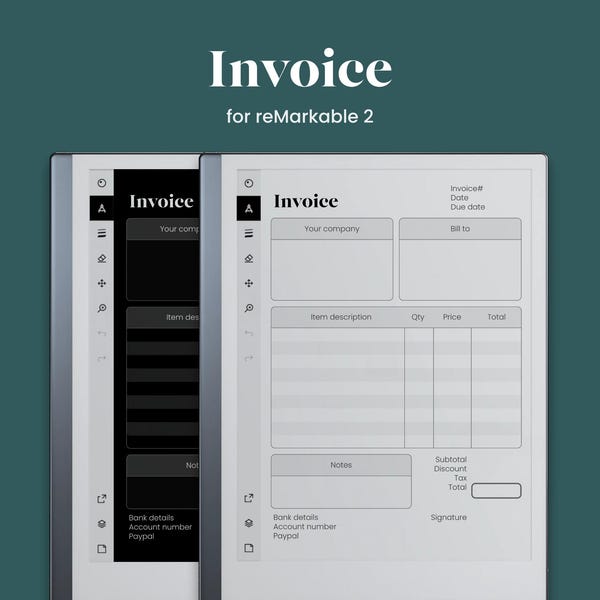 Handwritten Invoice - Etsy