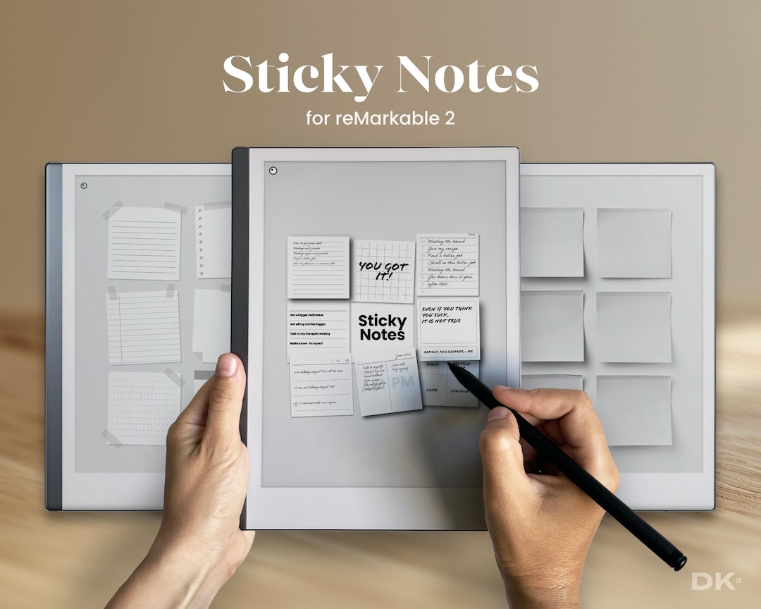 Sticky Notes for Remarkable 2 Template Sticker Note Eink List Notebook ...
