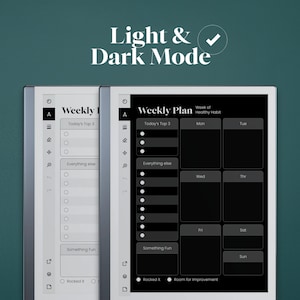 Weekly Planner for Remarkable 2 Template Weekly Calendar to Do List ...