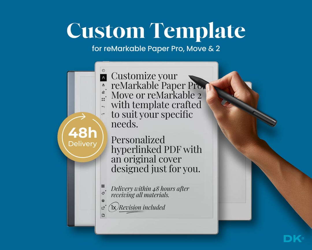 Custom Template for Remarkable Paper Pro Template Fits Remarkable Paper ...