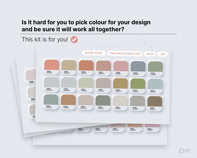 Procreate Cozy Color Swatches Palette Adobe Suite Color Palette Bundle For Digital Art Hex