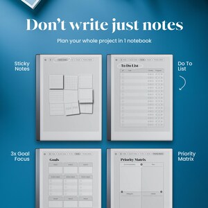 Notebook for Remarkable 2 Hyperlinked PDF Notebook Cover Eink for ...