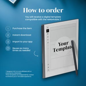 Notebook for Remarkable 2 Hyperlinked PDF Notebook Cover Eink for ...