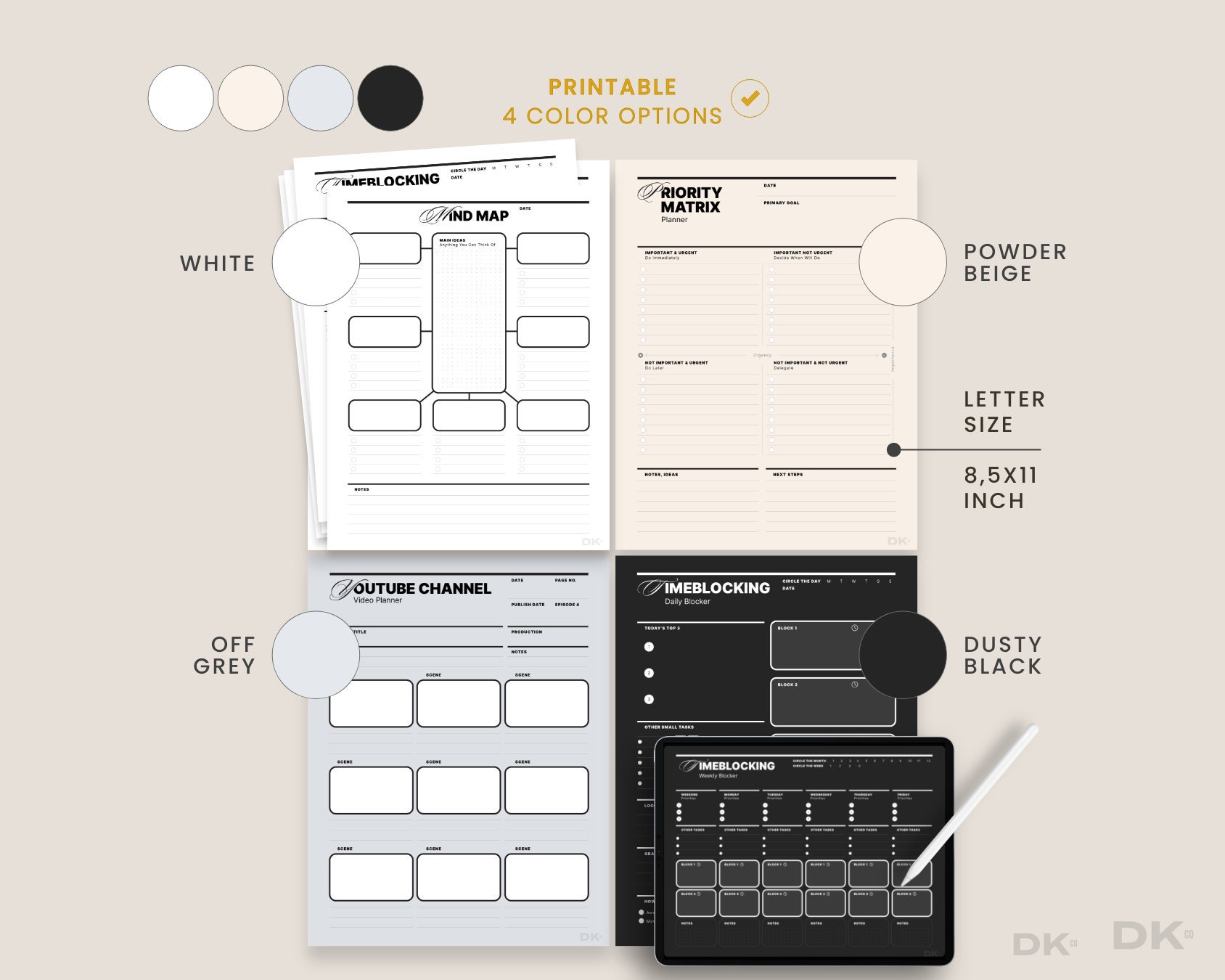 Digital Planner Bundle for Entrepreneur Planner Business Printable Kit ...