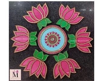 Indian Lotus Rangoli - Etsy