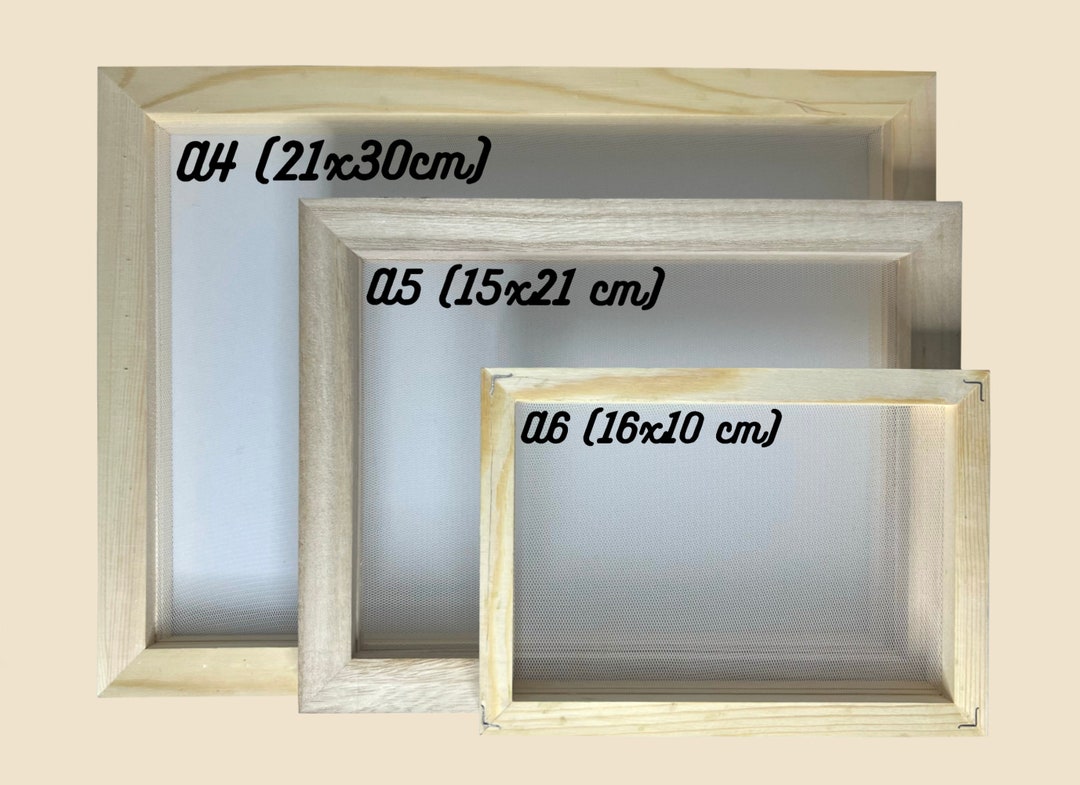 Handmade Mould and Deckle for Paper Making - Craft Supply, Paper Making ...