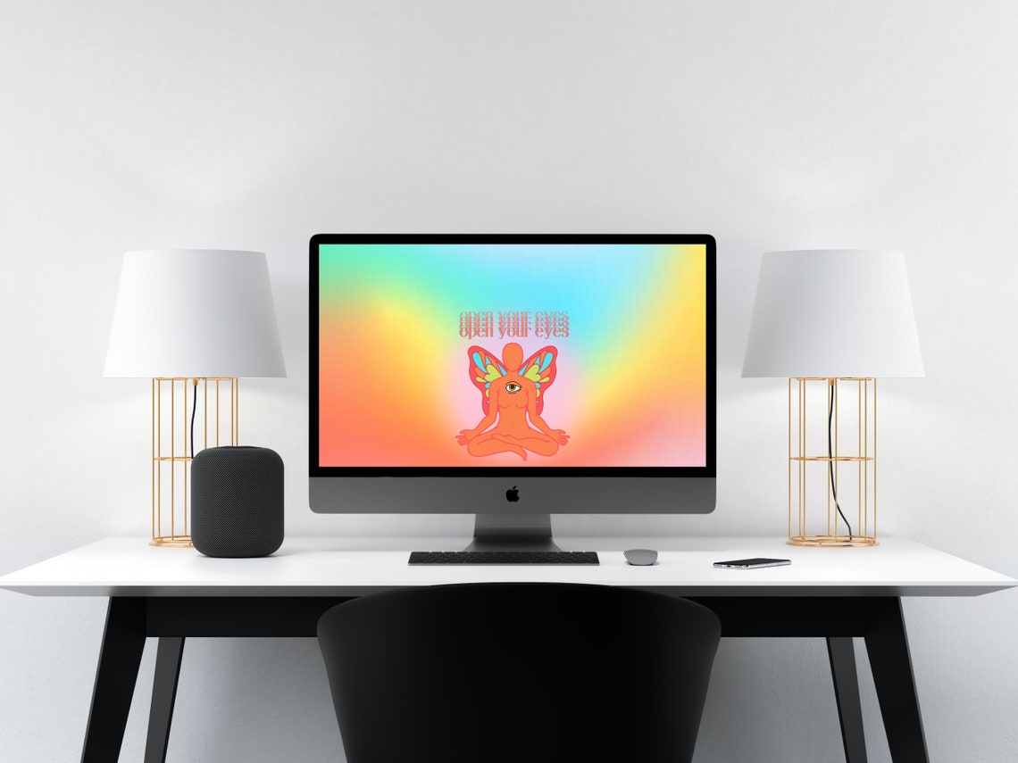 Gradient Manifesting Desktop Wallpaper for Mac & Windows, Third Eye ...