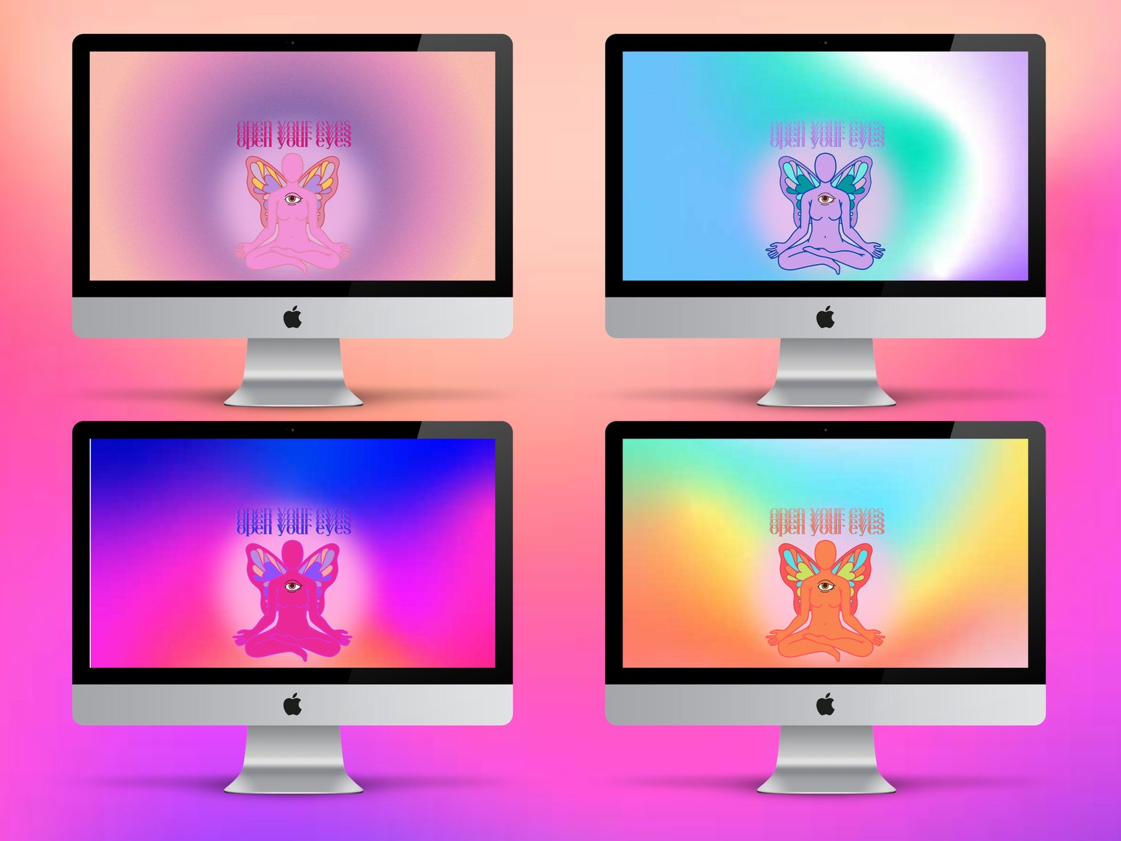 Gradient Manifesting Desktop Wallpaper for Mac & Windows, Third Eye ...